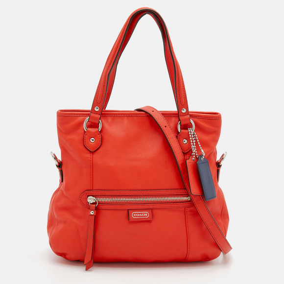 Coach | Bags | Coach Red Leather Legacy Shoulder Bag | Poshmark